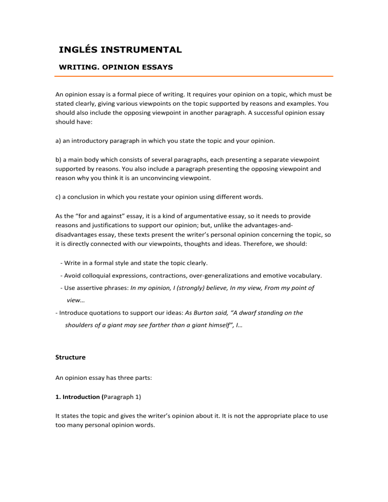 Opinion Essay Writing Guide: Structure, Tips & Examples