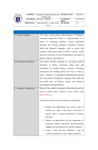 7th Grade English Lesson Plan: Conflict Resolution