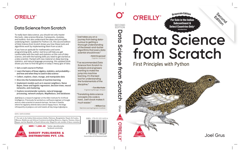 Data Science from Scratch: First Principles with Python - 2nd Edition