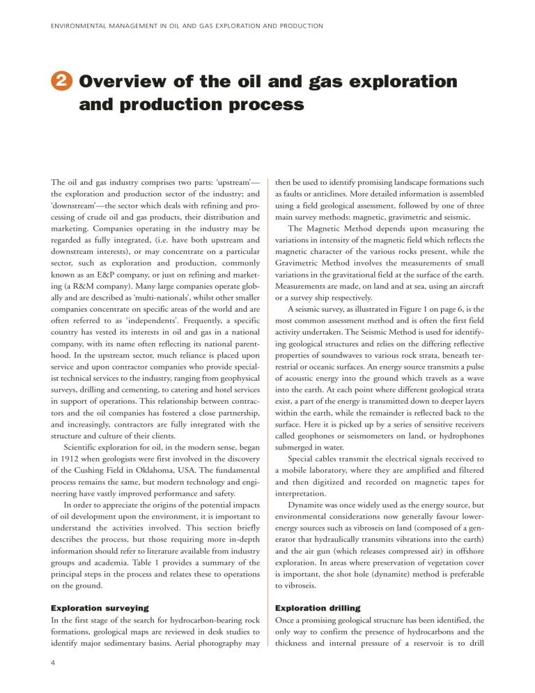 Oil & Gas Exploration: Environmental Management Overview