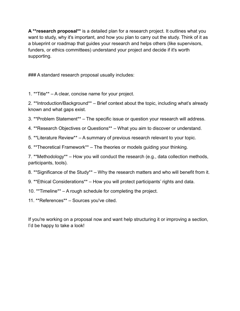 Research Proposal Template: Guide to Writing a Strong Proposal