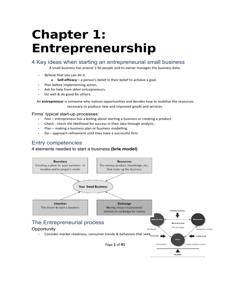 Entrepreneurship: Key Ideas, Processes & Competencies