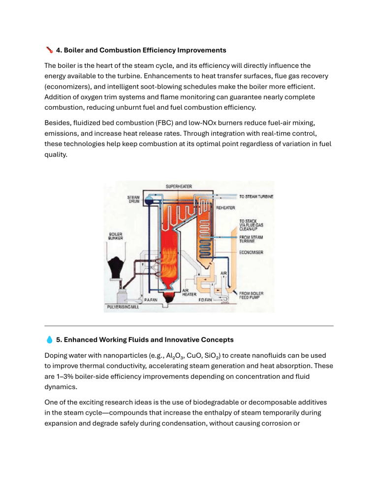 Boiler & Combustion Efficiency: Nanofluids & Improvements