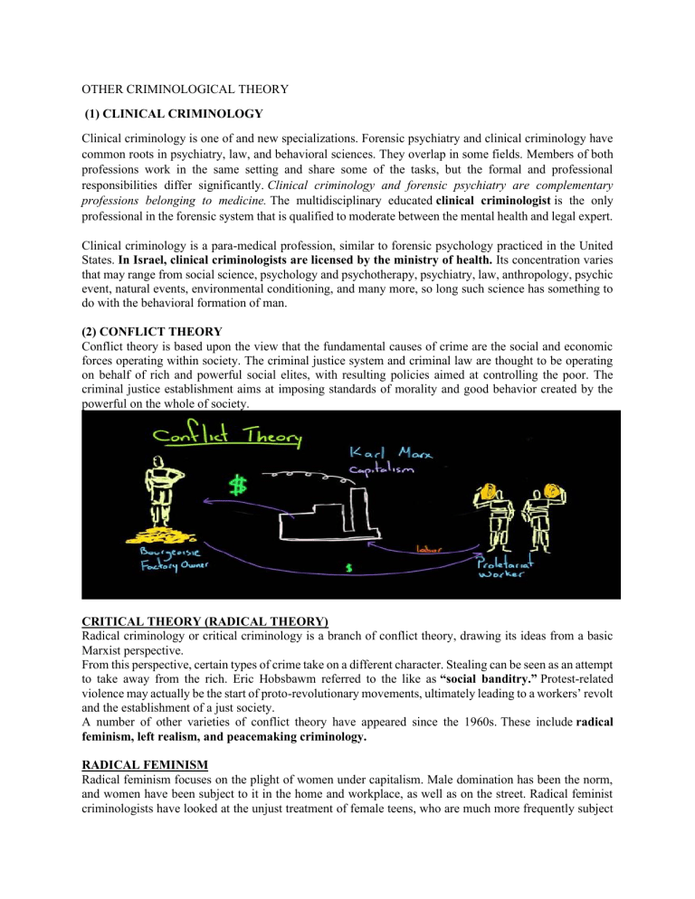 Criminological Theories: Clinical, Conflict, Ecological & More