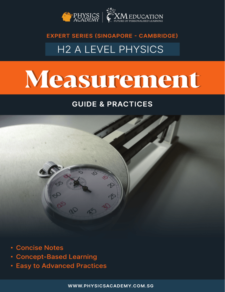 Physics Measurement: SI Units, Errors & Vectors