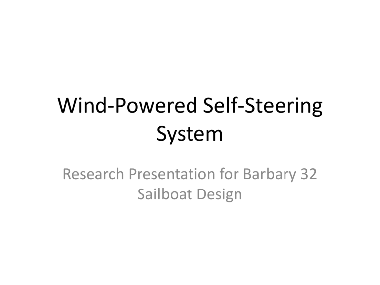 Wind-Powered Sailboat Self-Steering System Design
