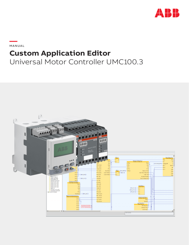 UMC100.3 Custom Application Editor Manual