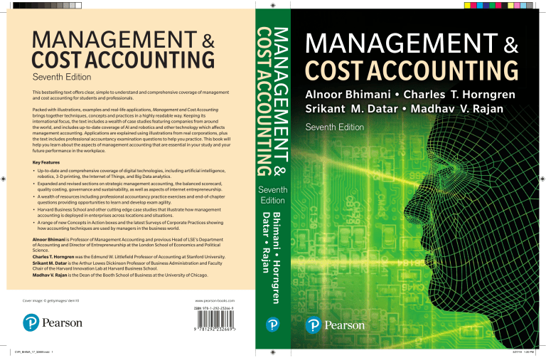 Management & Cost Accounting Textbook, 7th Edition