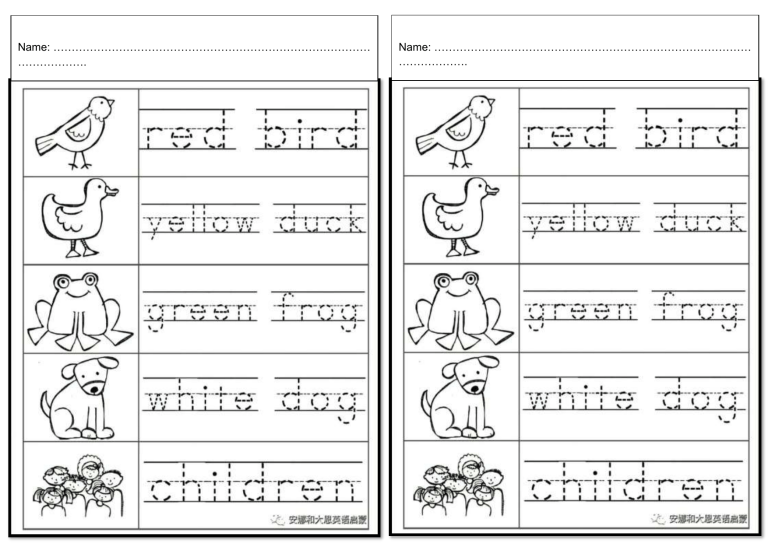 Reading & Writing Worksheet for Kids