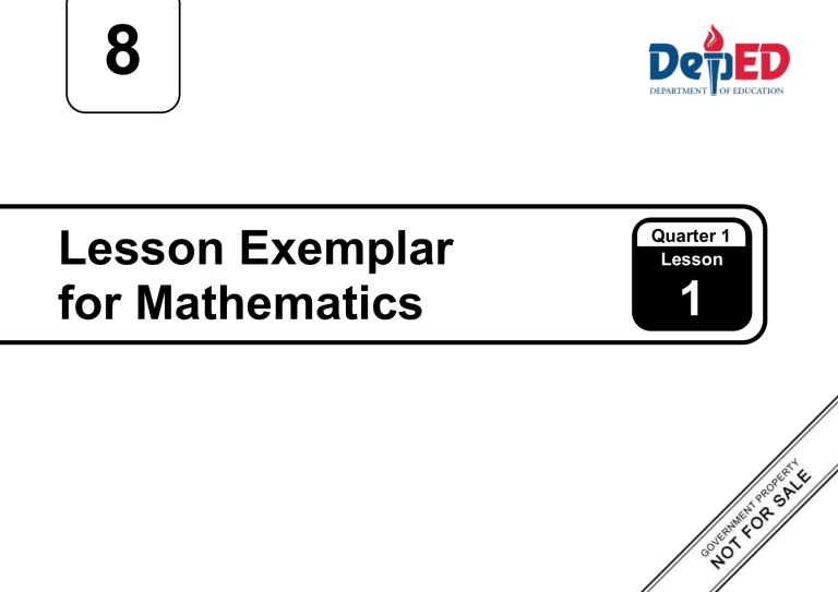 Grade 8 Math: Measures of Central Tendency Lesson Exemplar