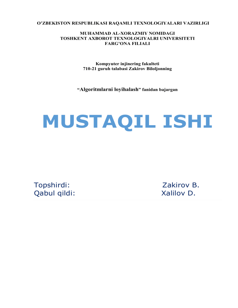 Matritsa normasi va uning aniqlash usullari
