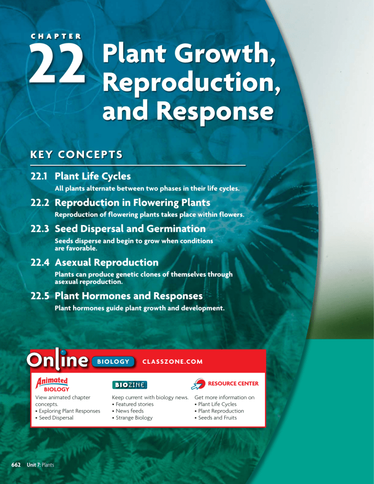 Plant Growth, Reproduction & Response: Biology Chapter