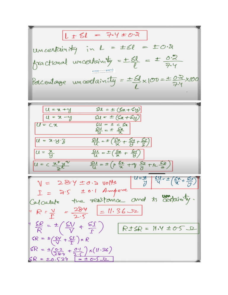 Uncertainty in Physics: Calculations & Examples