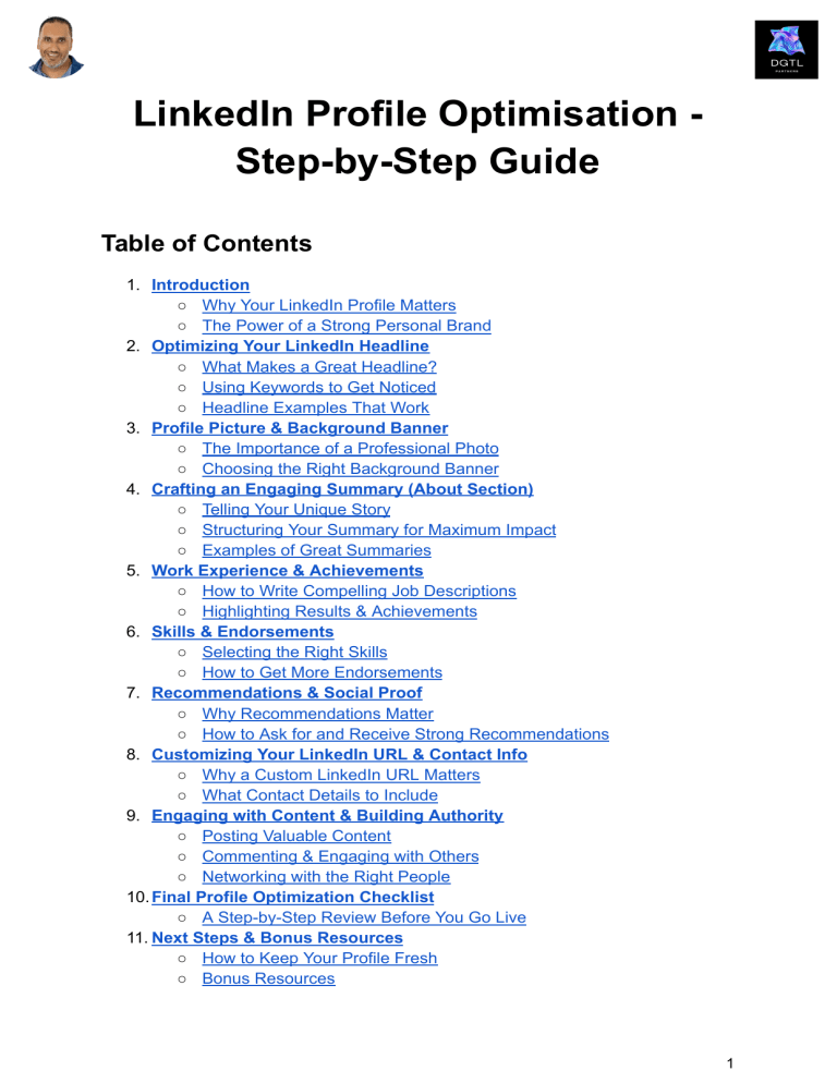 LinkedIn Profile Optimization: Step-by-Step Guide
