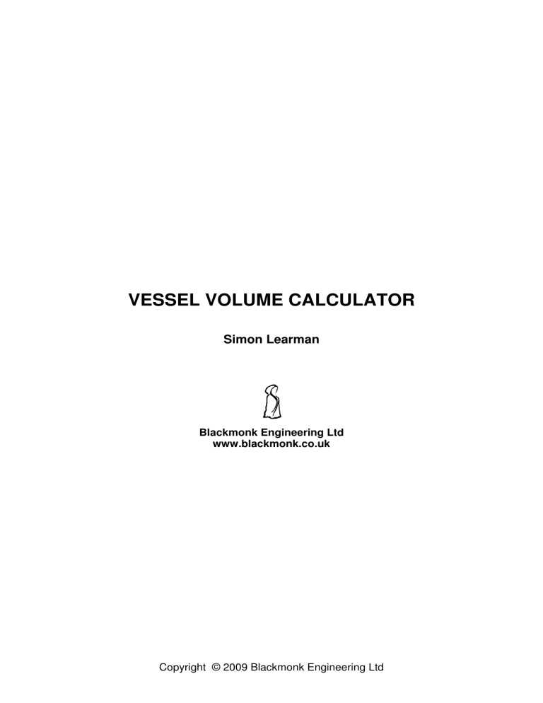 Vessel Volume Calculator: Equations & Methodology