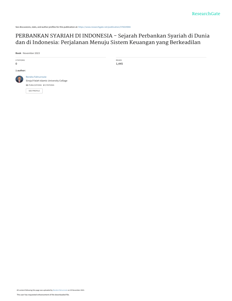 Perbankan Syariah di Indonesia: Sejarah & Prinsip