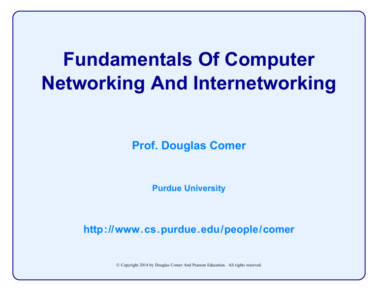 Computer Networking & Internetworking Fundamentals