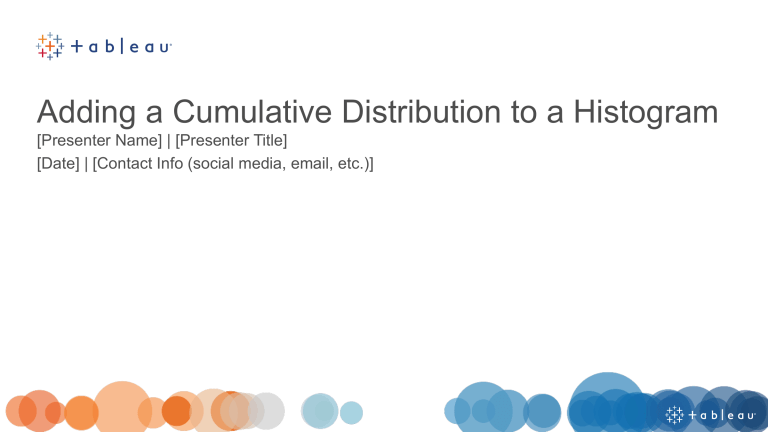 Add Cumulative Distribution to Histogram in Tableau