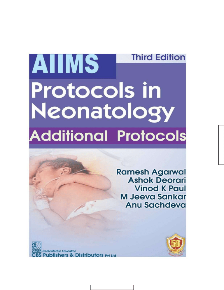 AIIMS Neonatology Protocols: Fetal & Perinatal Care