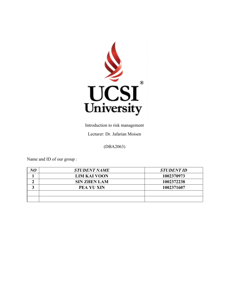 Risk Management & Great Eastern Insurance Policies