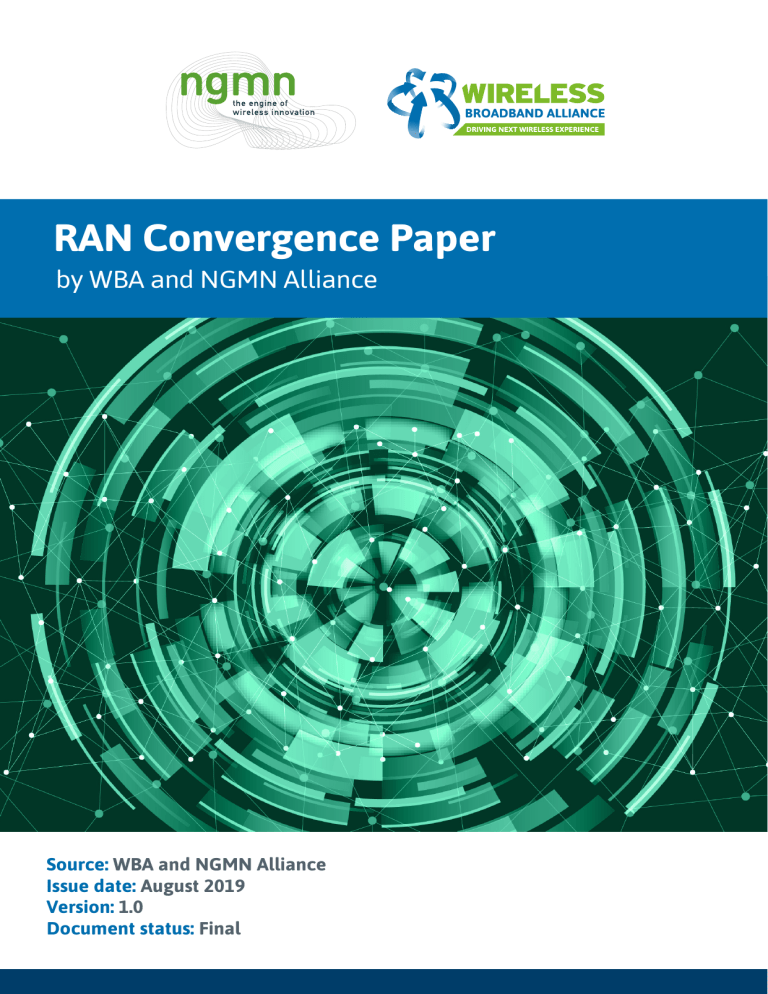 RAN Convergence: Wi-Fi & 5G Integration