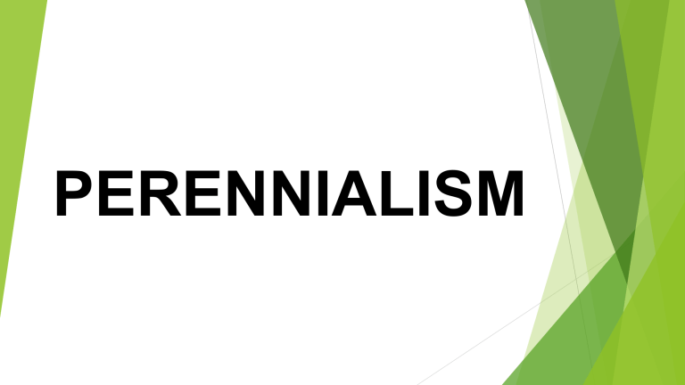 Perennialism: Educational Philosophy Explained
