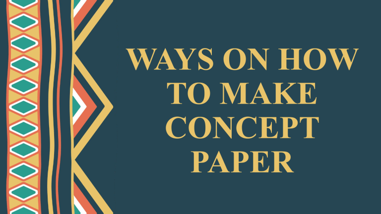 How to Write a Concept Paper: A Step-by-Step Guide