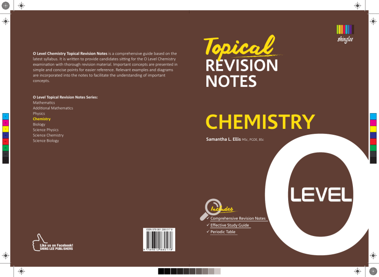 Topical Revision Notes - Chemistry