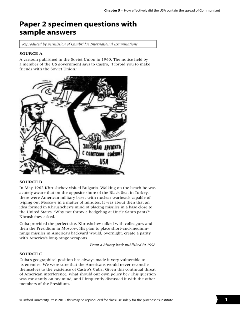 Communism Containment: Exam Questions & Answers