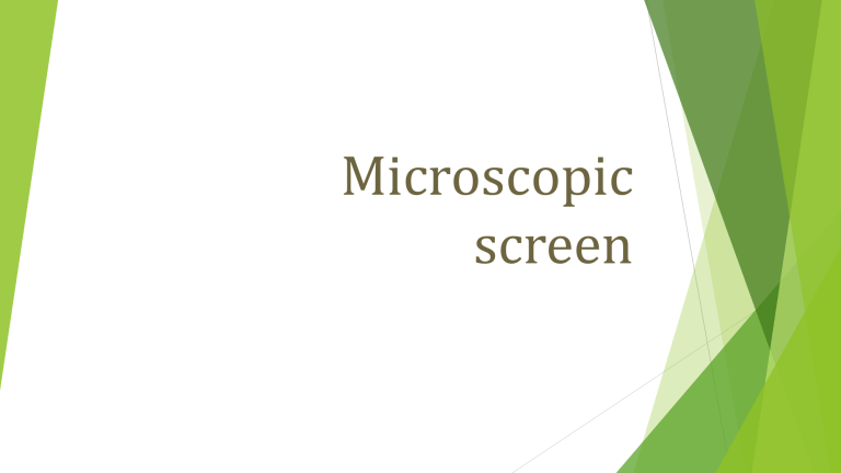 Microscopic Screen: Laser Visualization of Microorganisms