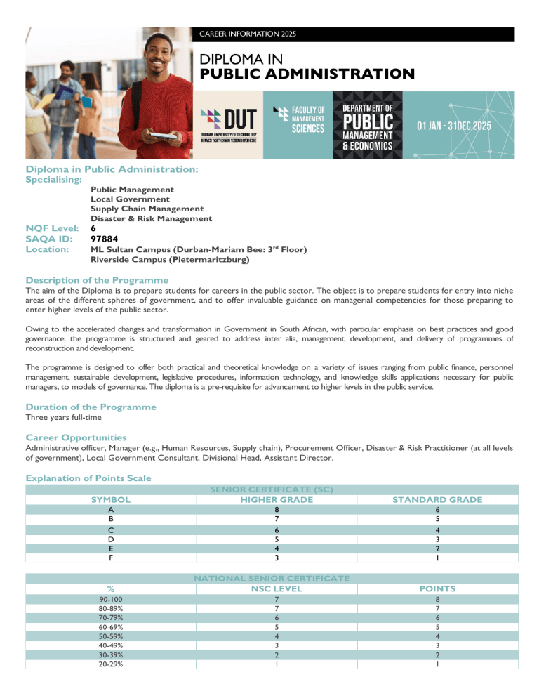 Diploma in Public Administration - Course Details & Requirements