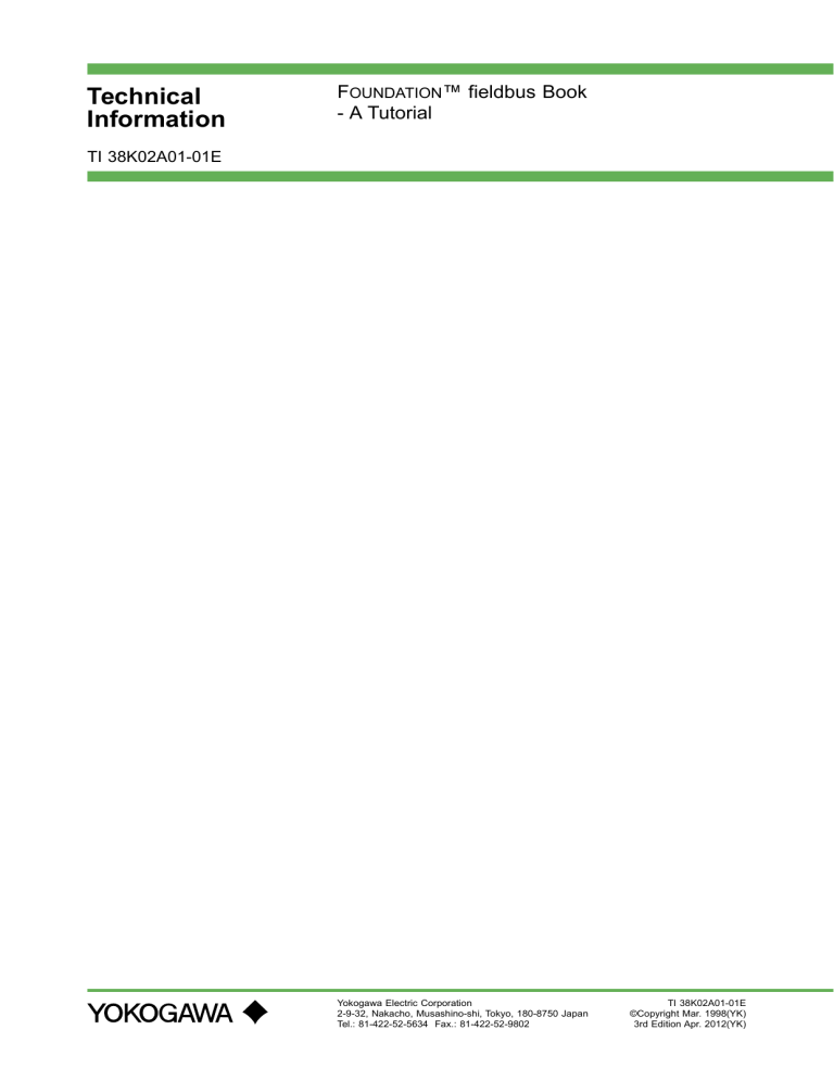 FOUNDATION Fieldbus Tutorial: Overview & Technologies