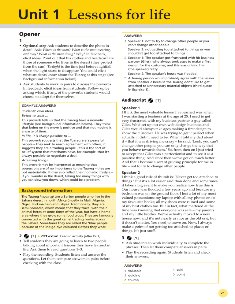 Life Lessons: Proverbs & Personal Development (Advanced)