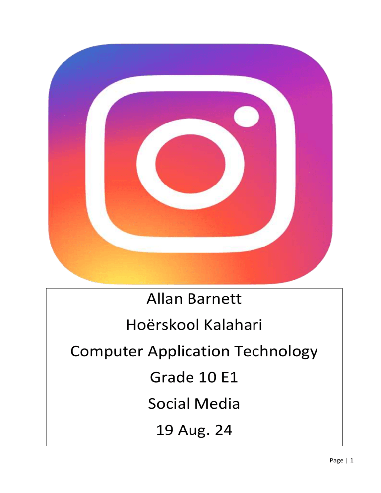 Instagram & Social Life: A High School Project