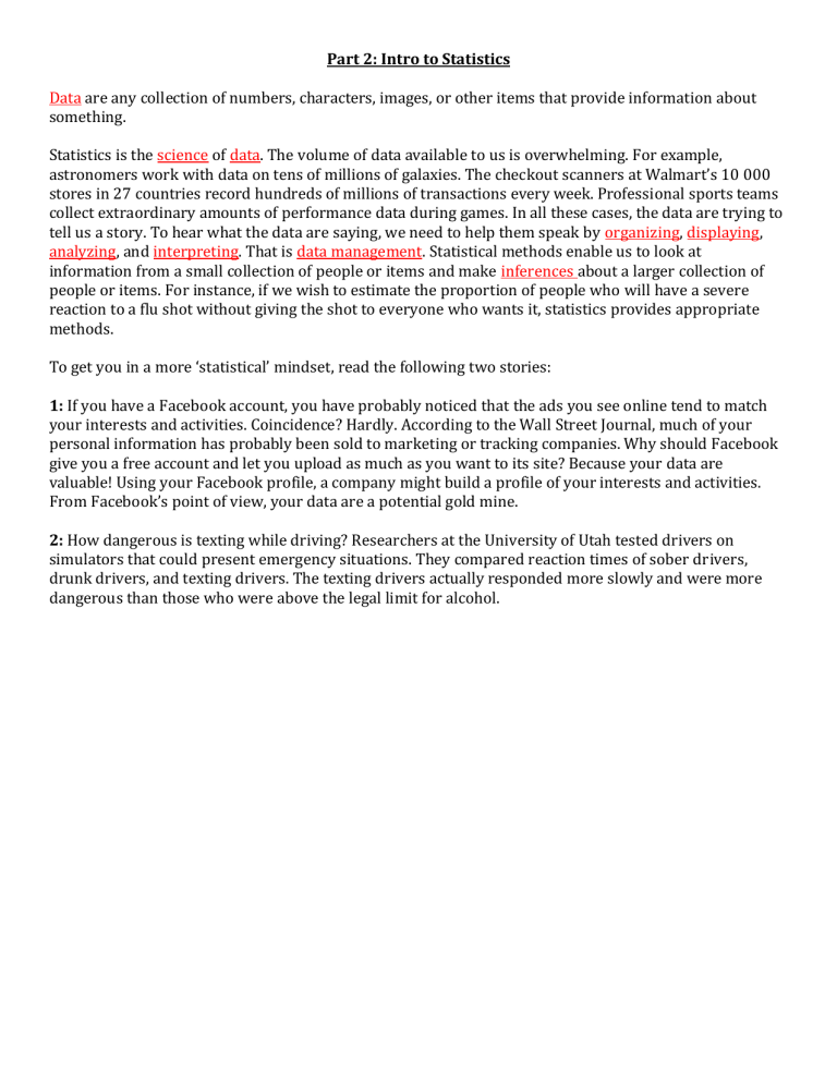 M&M Statistics Activity: Data Analysis Worksheet