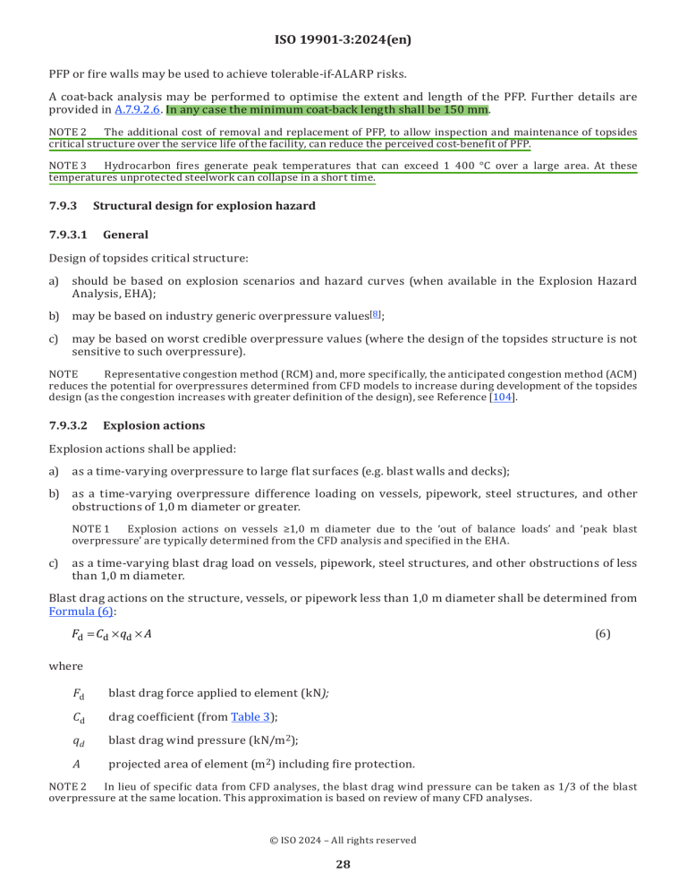 ISO 19901-3: Structural Design for Explosion Hazards