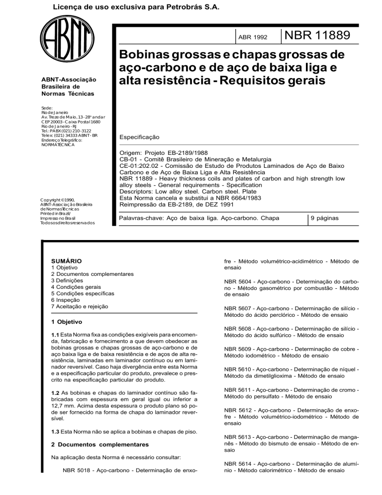 NBR 11889