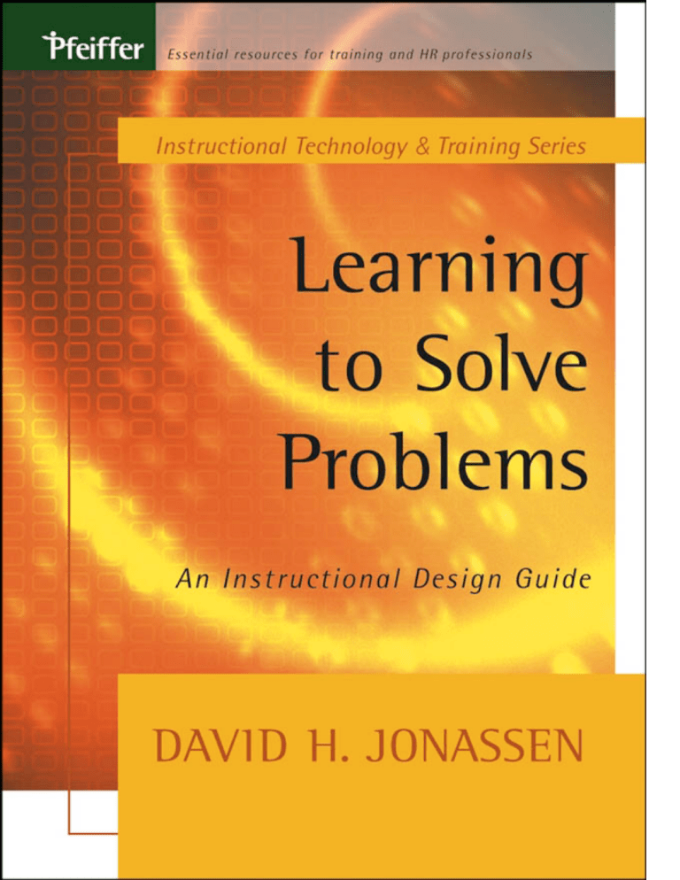 Learning to Solve Problems: Instructional Design Guide