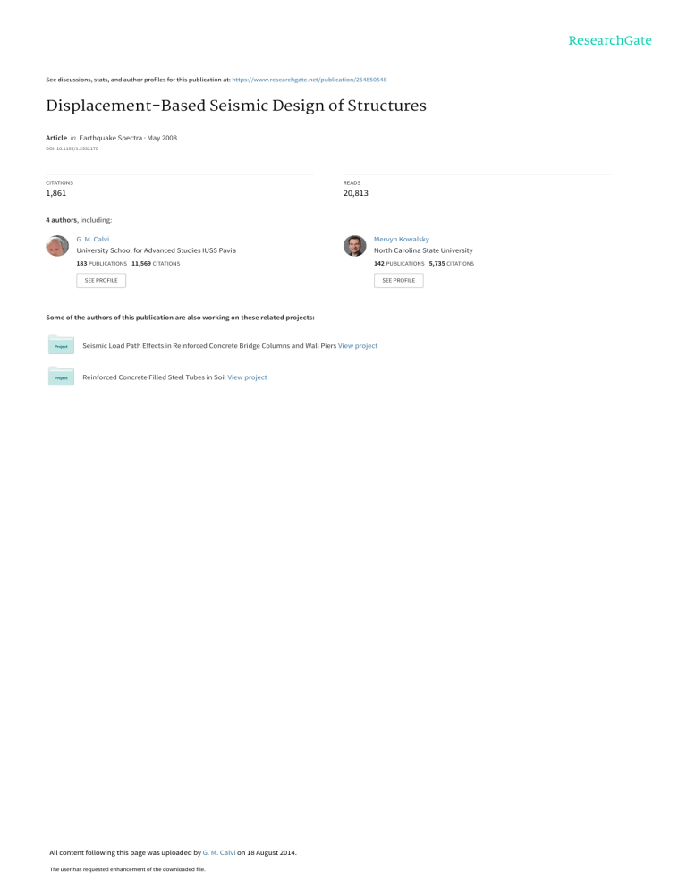 Displacement-Based Seismic Design Article
