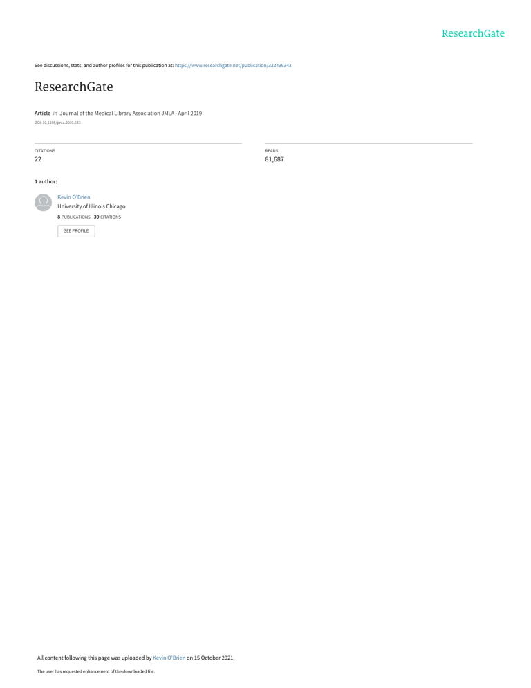 ResearchGate Review: Scholarly Collaboration Network