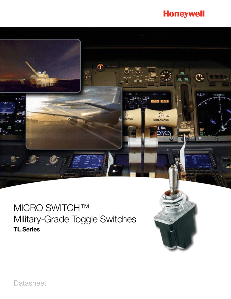 MICRO SWITCH™ TL Series: Military-Grade Toggle Switches Datasheet