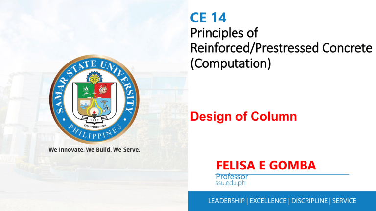 Reinforced Concrete Column Design Principles
