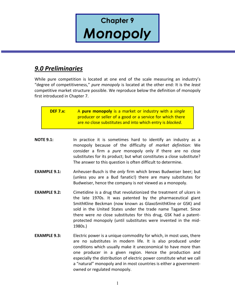Monopoly: Definition, Barriers, and Price Decisions