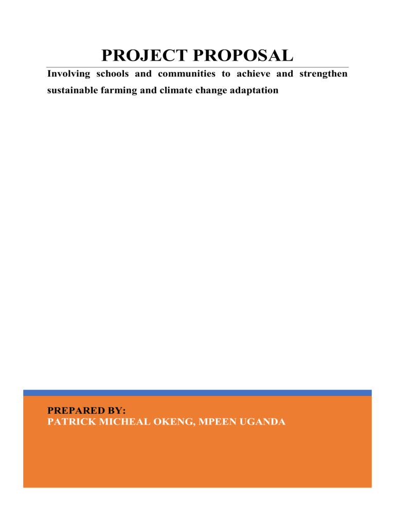 Sustainable Farming & Climate Change Project Proposal