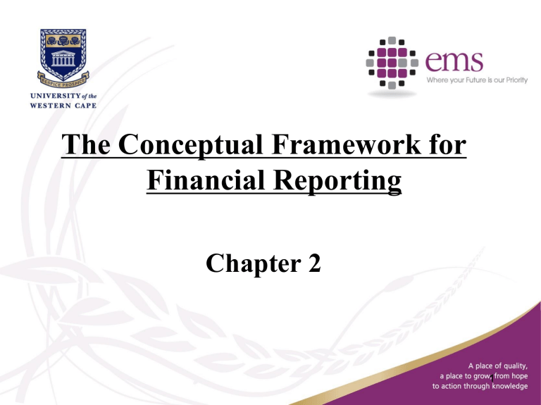 Conceptual Framework for Financial Reporting - Chapter 2