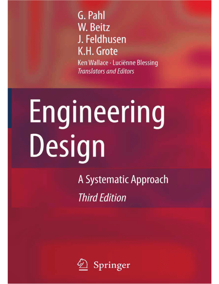 Engineering Design: A Systematic Approach, 3rd Edition