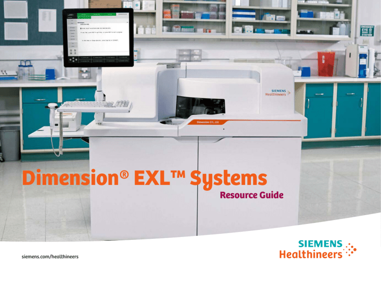 Dimension EXL Systems Resource Guide: Operation & Maintenance