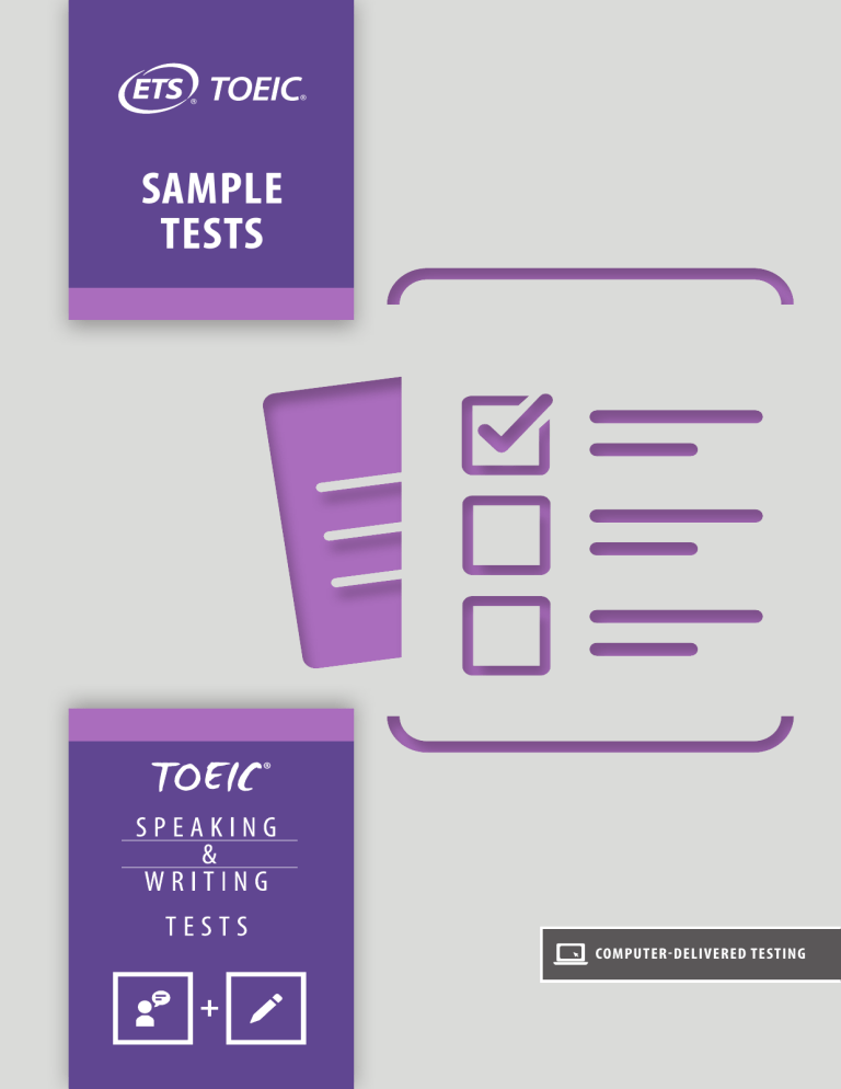 TOEIC Speaking & Writing Sample Test