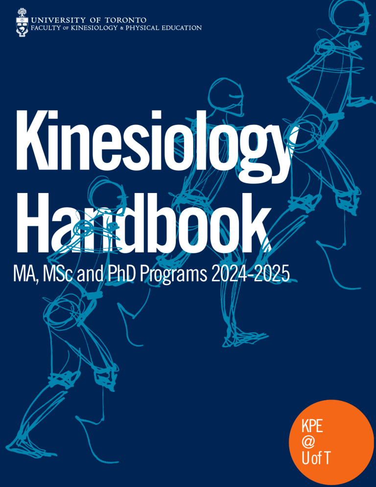 Kinesiology Handbook: MA, MSc, PhD Programs 2024-2025