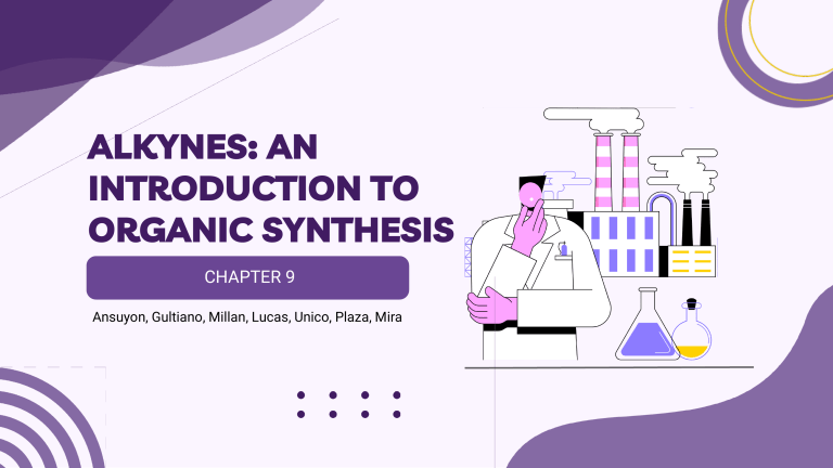Alkynes: Introduction to Organic Synthesis (Chapter 9)